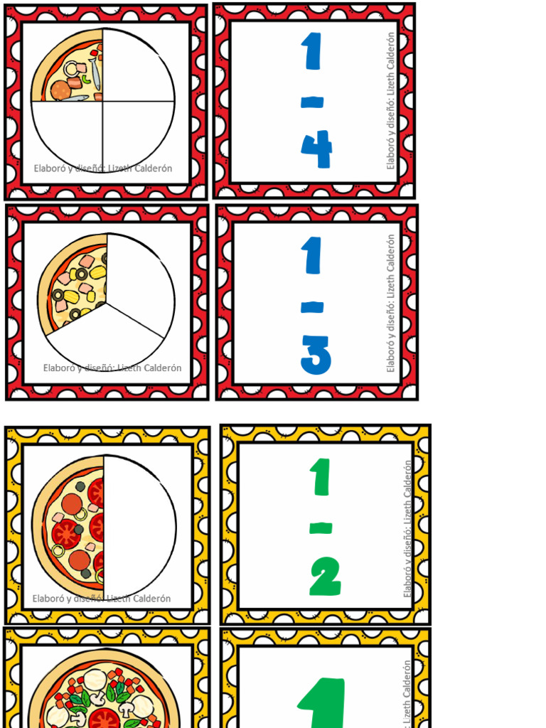 Fracciones Pizzas | PDF