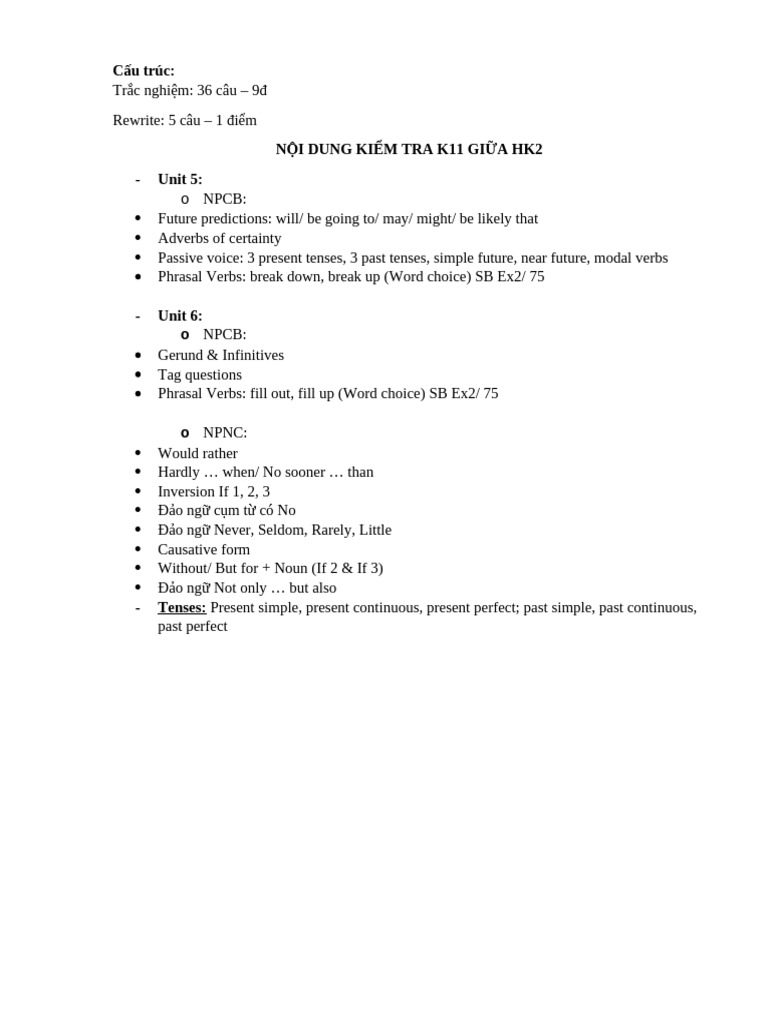 Nd on Thi Ktra Ghk2- e11 | PDF