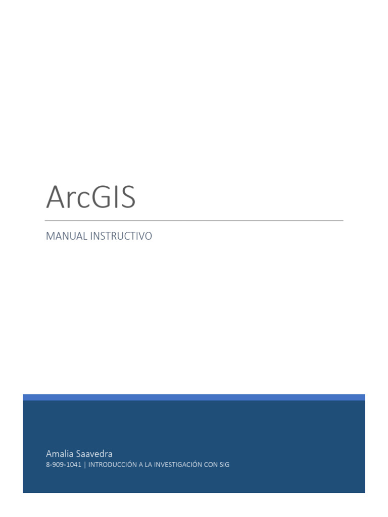 AS - Manual ArcGIS | PDF | Sistema de información geográfica | Software
