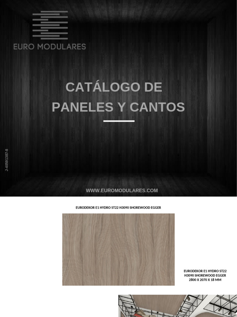 Fritz Egger-Catálogo Paneles y Cantos | PDF