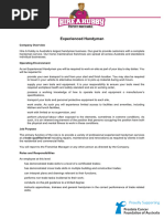 General Worker Job Description and Duties | PDF | Business