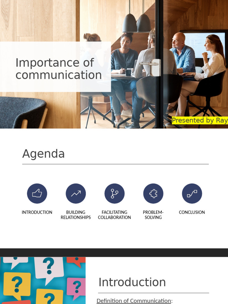 Importance of Communication | PDF