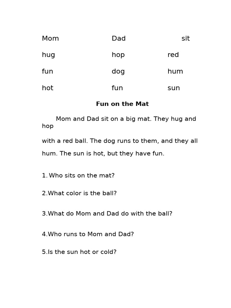 The Cat and The Rat 2 READING MATERIALS | PDF