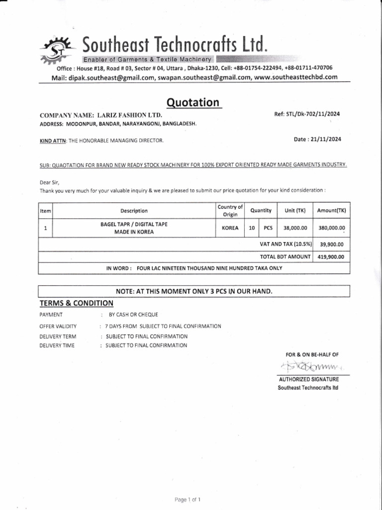 Southest Technocrafts-1 | PDF