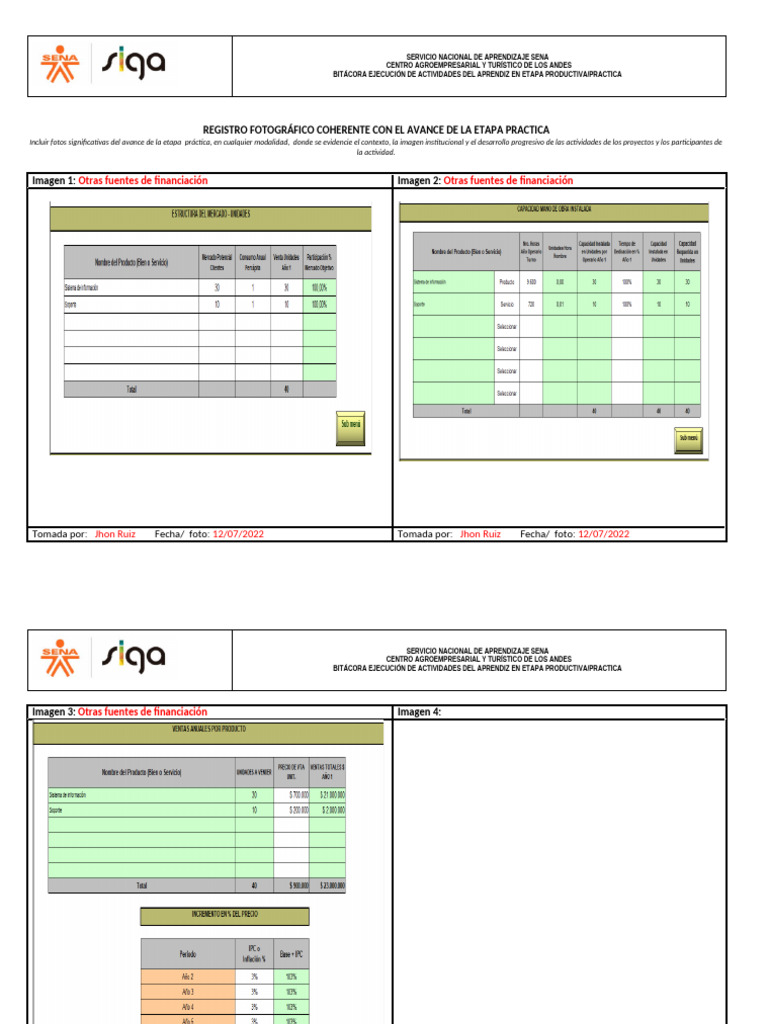Bitácora de Práctica SENA 2022 | PDF