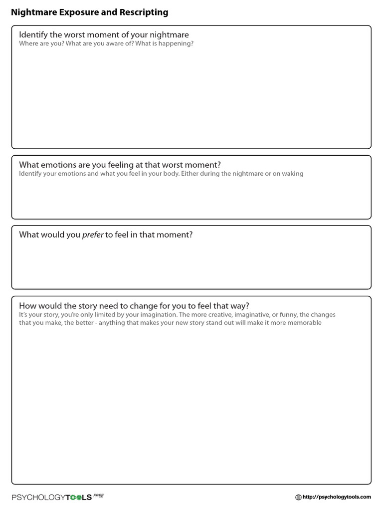 Nightmare Exposure and Rescripting Free en Us | PDF