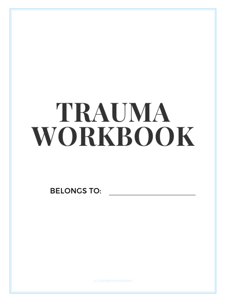 Trauma Work Book PTSD Worksheets Us Letter | PDF | Psychological Trauma | Thought