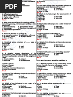 SAMPLE ICT BECE Questions and Answers | PDF | Computer File | Computer Data Storage