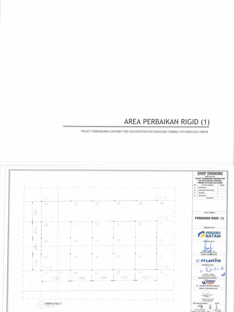 Area Perbaikan Rigid | PDF