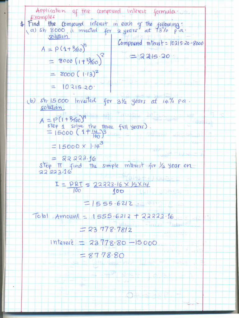 Form One KLB Mathematics | PDF