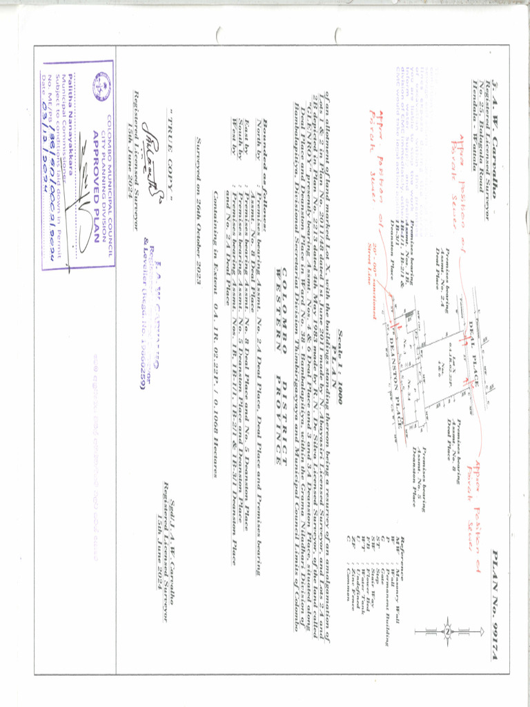 Survey Plan Approved 9971a Dec 2024 | PDF