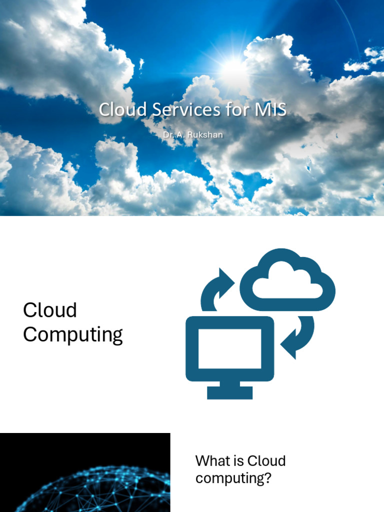2025 - Cloud Services For MIS | PDF | Cloud Computing | Customer ...