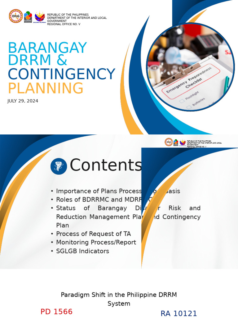 CP and BDRRM Presentation For NDRM Celebration | PDF | Disaster Risk ...