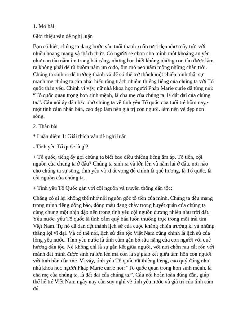 văn ôn gk2 - viết bài văn | PDF