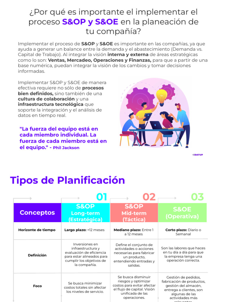 Datup - Supply Chain Analytics - S&OP S&OE | PDF | Cadena de suministro ...