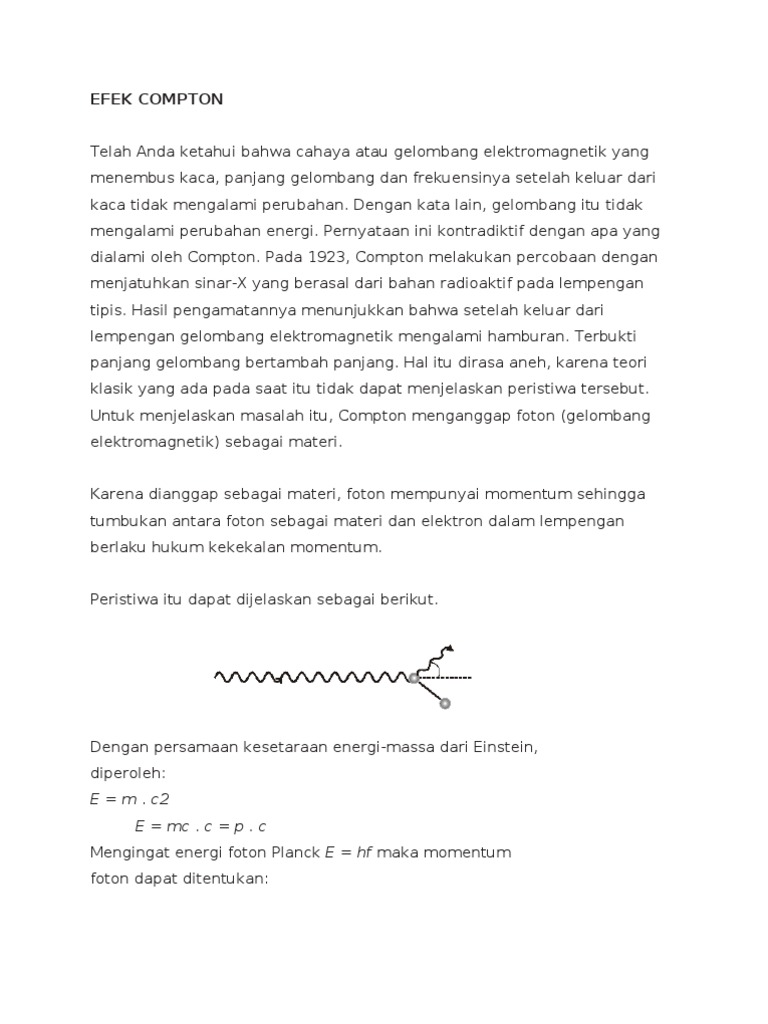 Efek Compton | PDF