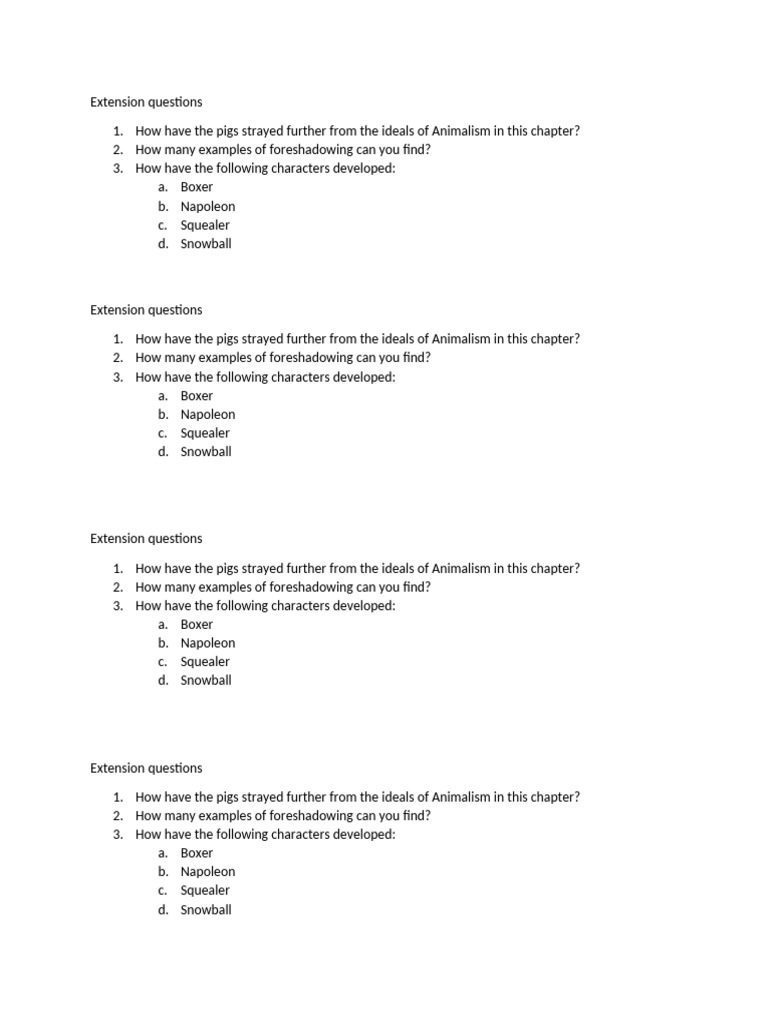 Chapter 6 Extension Questions - 1 | PDF