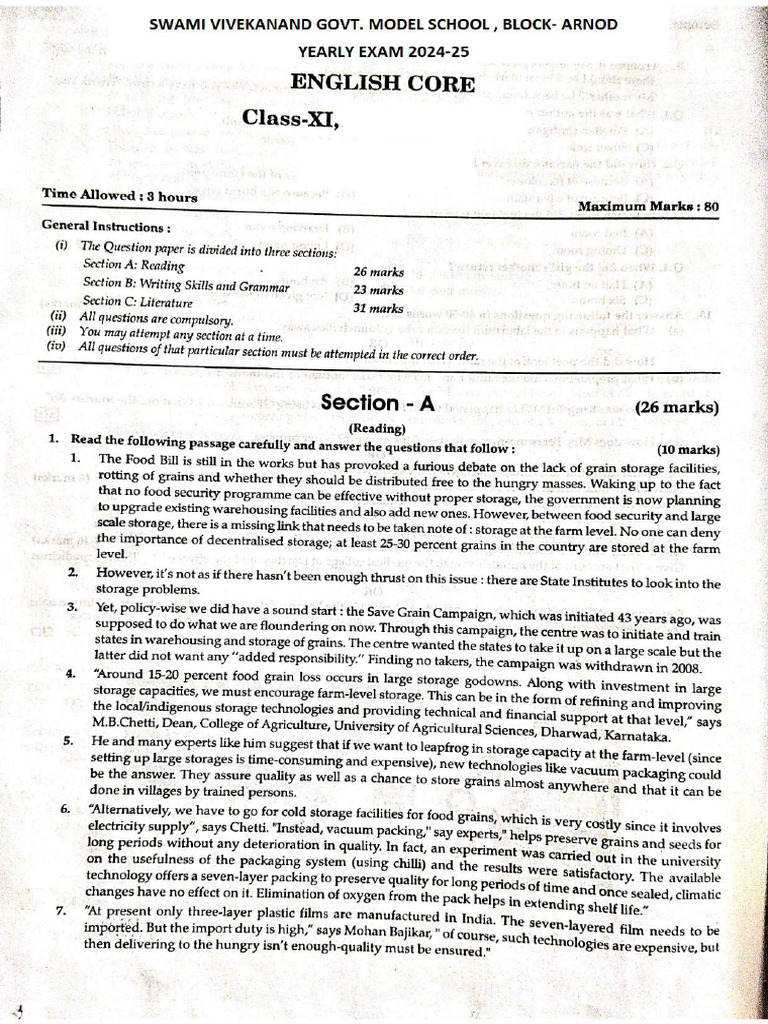 English Class 11 (1) - Page-0001 | PDF