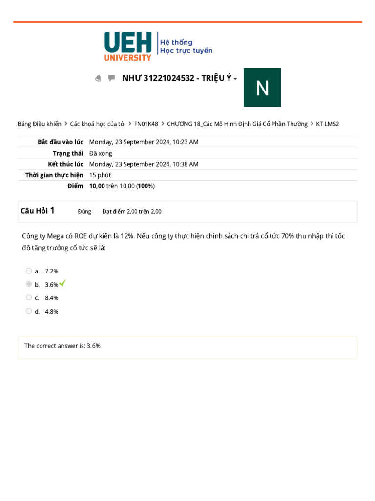 Chương 18 - KT LMS2_ Xem lại bài làm | PDF