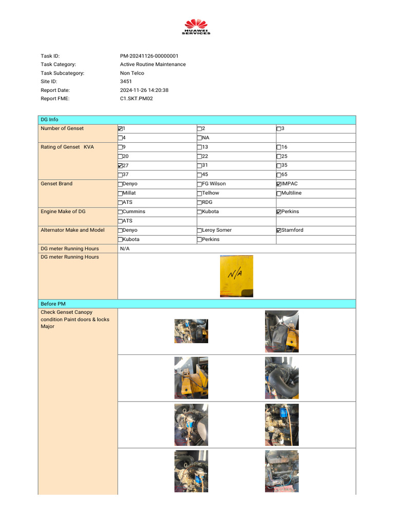 PM-20241126-00000001_3451_checklist_sub_Non_Telco_pc_v12 | PDF | Relay | Transformer
