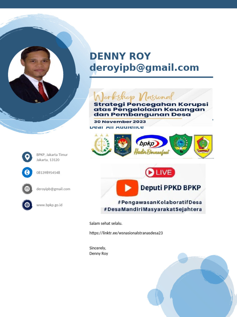 Contoh Buat Selebaran Acara | PDF