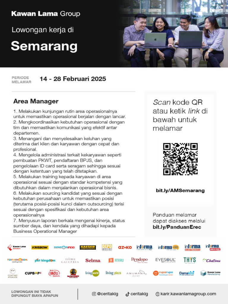 Job Vacancy Area Manager | PDF