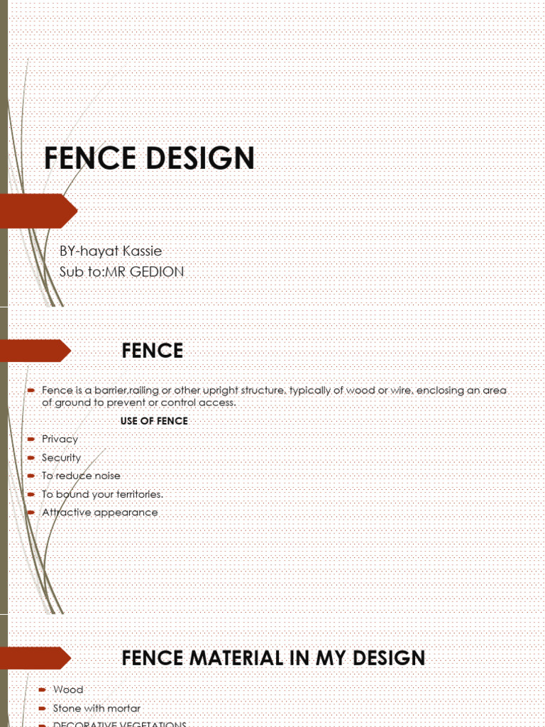 HAYAT Fence Design | PDF