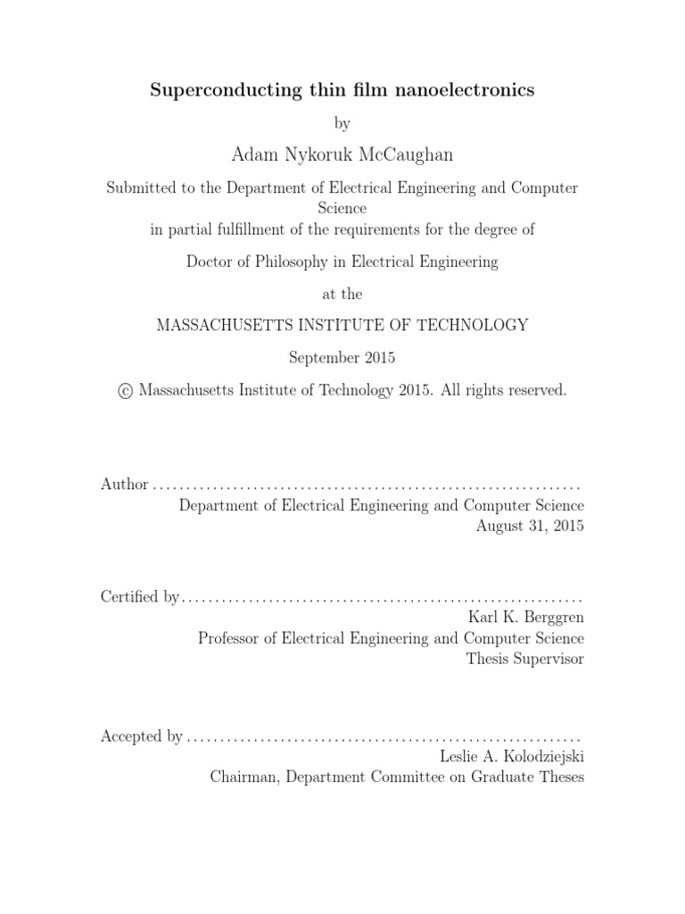 Thin Films MIT | PDF | Superconductivity | Printed Circuit Board