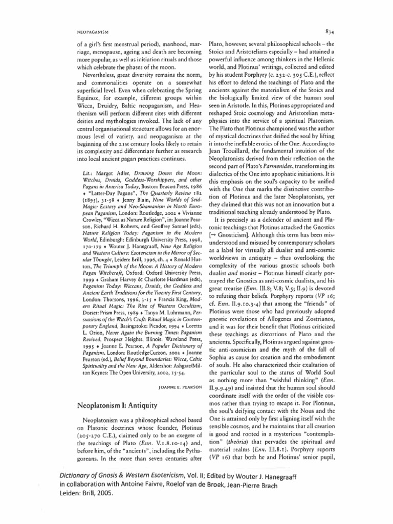 Neoplatonism Antiquity | PDF