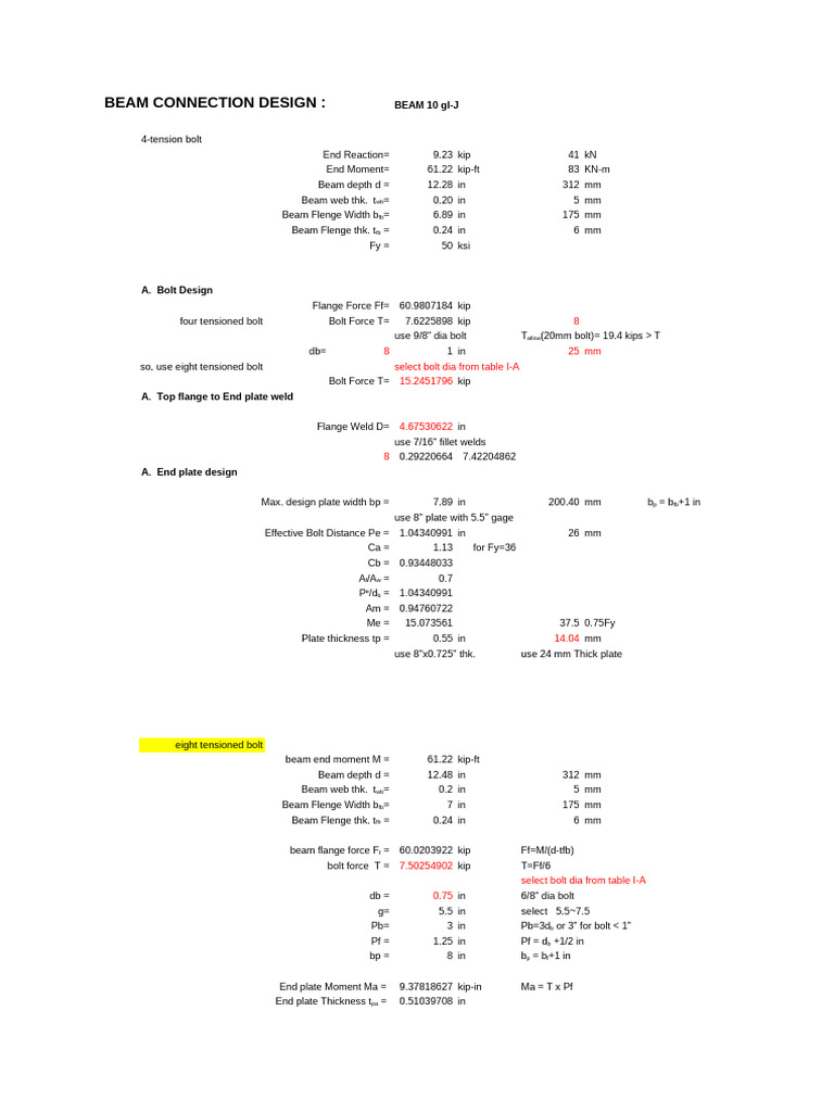 BASE PLATE Conn Purlin Girt DESIGN | PDF | Plumbing