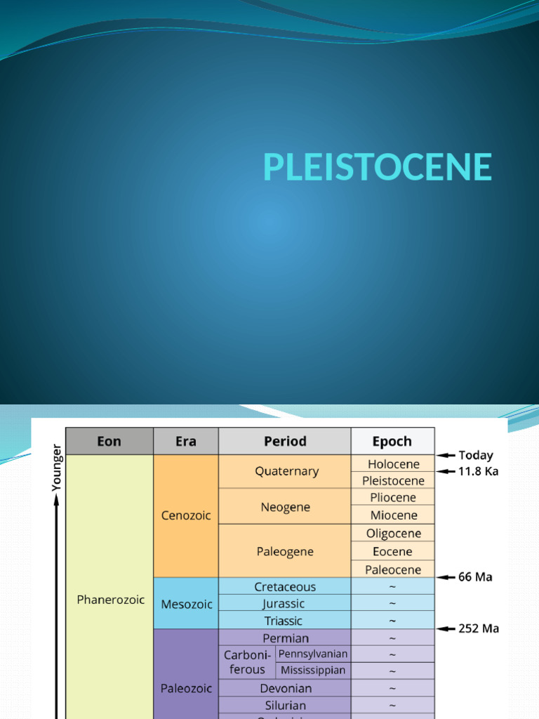 Pleistocene Final | PDF | Pleistocene | Ice Age