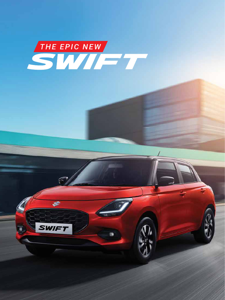 Swift Brochure Vertical | PDF | Seat Belt | Fuel Economy In Automobiles