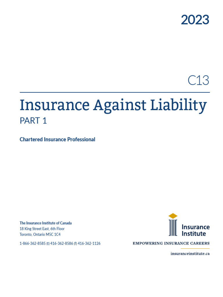 C13 Compressed | PDF | Liability Insurance | Indemnity