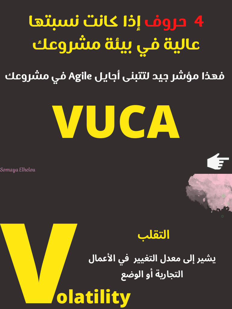 VUCA تطبيق منهجية أجايل في بيئة | PDF