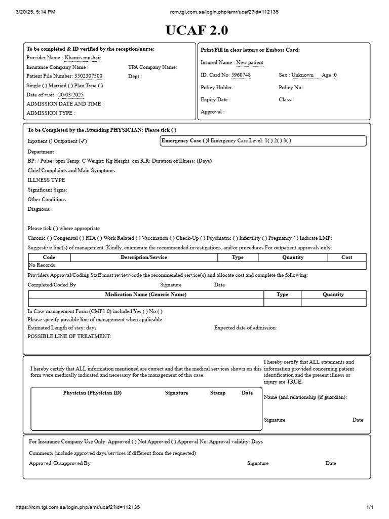 .Sa Login - PHP Emr Ucaf2 Id 112135 | PDF | Patient | Medical Specialties