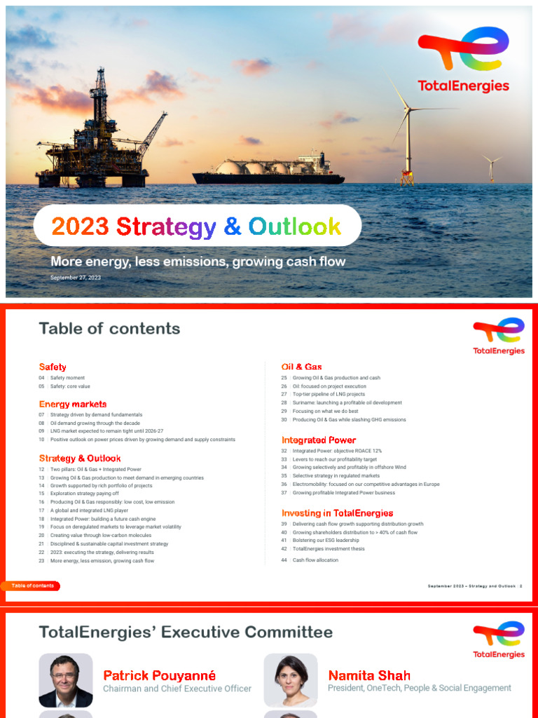TotalEnergies September 2023 Outlook | PDF | Liquefied Natural Gas ...