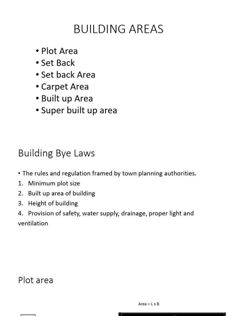 Building Areas As Per The RERA | PDF