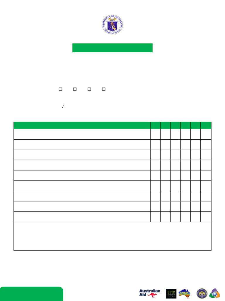 Cot Rpms Rating Sheet For T I III For Sy 2023 2024 PDF Free | PDF ...