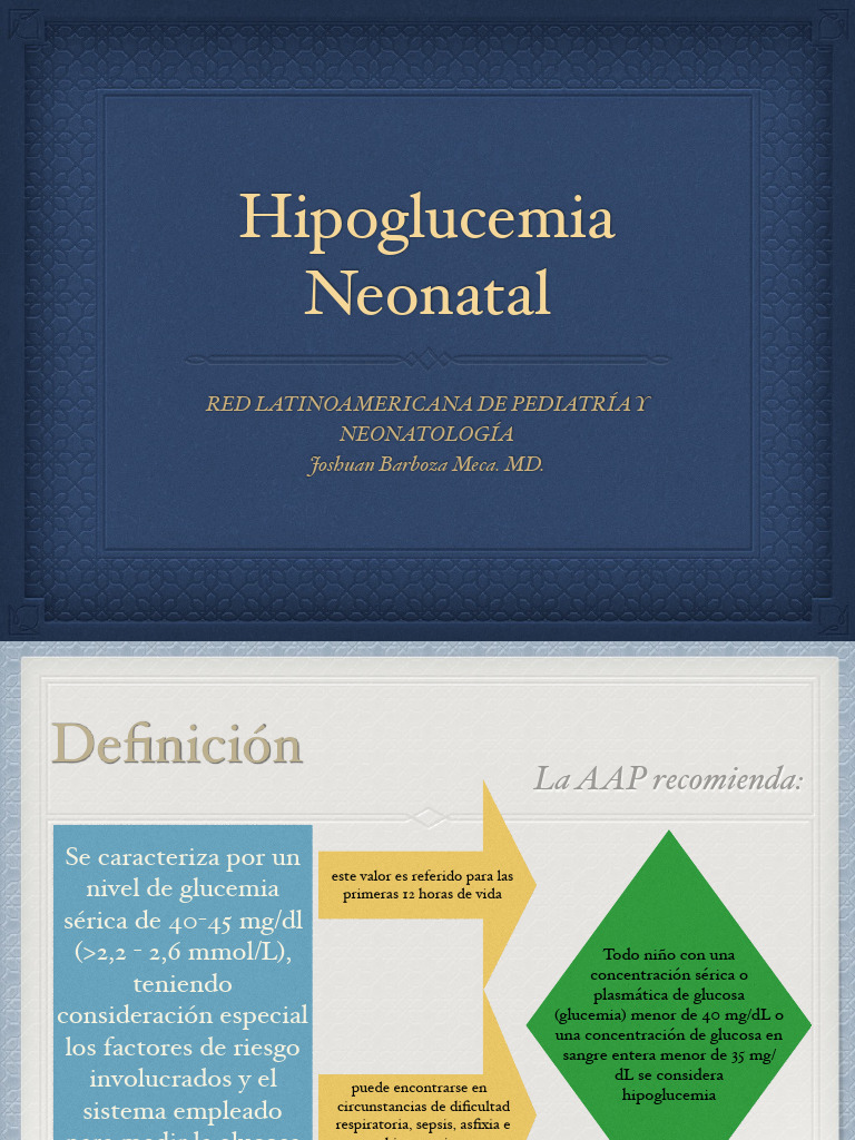 Hipoglucemia Neonatal: Causas y Tratamiento | PDF | Hipoglucemia ...