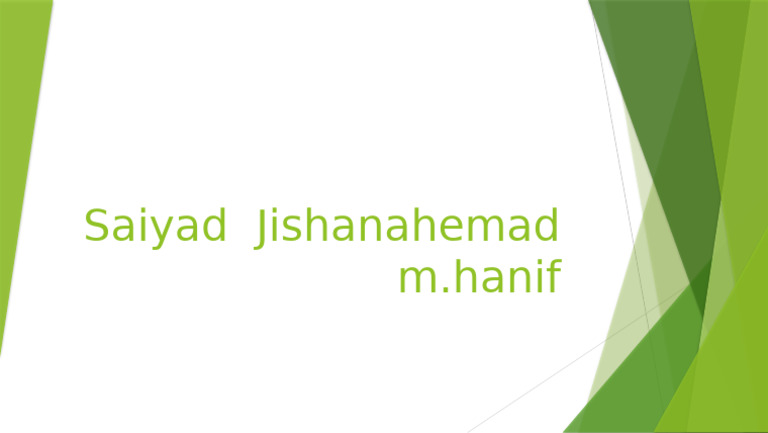 Saiyad Jishanahemad M.hanif | PDF