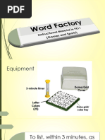 Word Game Tournament Guide | PDF | Language Mechanics | Syntax