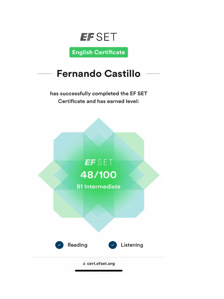 Ef Set Result | PDF