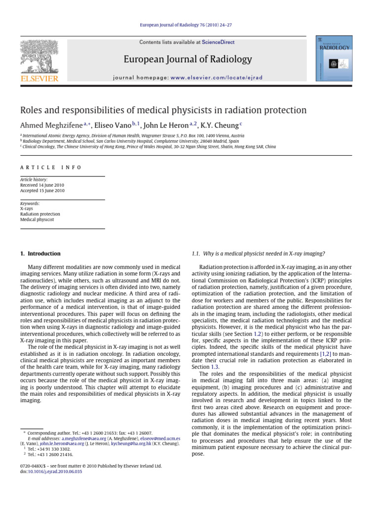 PIIS0720048X10003104 | PDF | Medical Physics | Medical Imaging