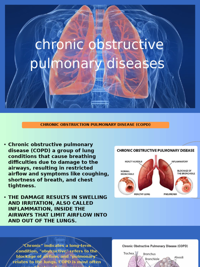 Chronic Obstruction Pulmonary Disease | PDF | Chronic Obstructive ...