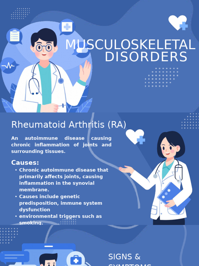 Lesson 14 Musculoskeletal Final | PDF | Arthritis | Rheumatoid Arthritis