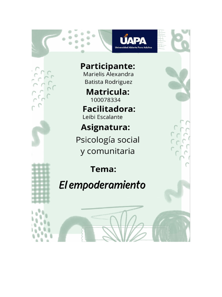 Empoderamiento y Diversidad Cultural: Claves | PDF | Empoderamiento | Inclusión (Educación)