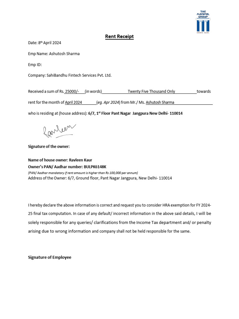 Guidelines For Investment Proof Submission (2024-25) - Revised | PDF