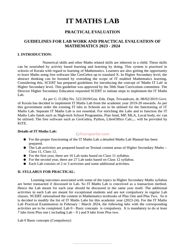hssreporter•com_HSE Maths Practical Exam Guidelines 2023-24 | PDF ...