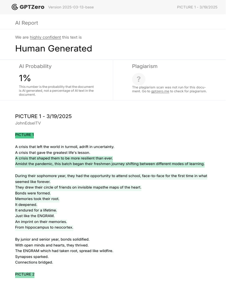 ENGRAM DESCRIPTION - Gptzero | PDF | Artificial Intelligence ...