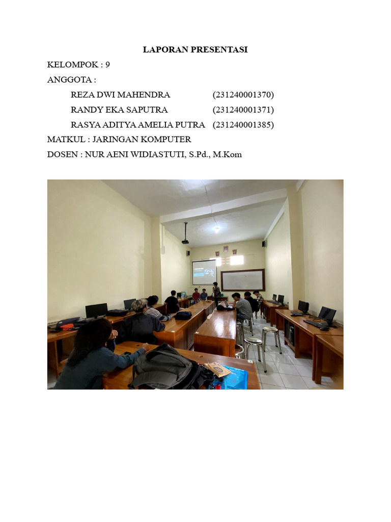 Laporan Presentasi | PDF